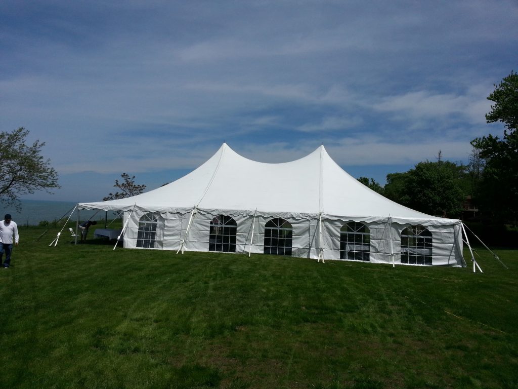 40X60 WHITE CENTURY POLE TENT